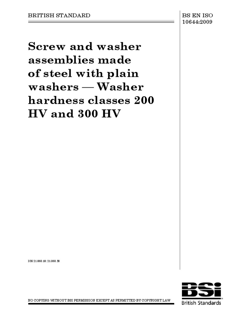 BS en Iso 10644-2009 PDF | PDF | Screw | Evaluation