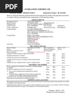 11.fumigation Certificate Example | PDF | Materials