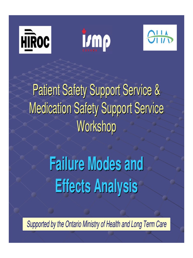ISMP Canada FMEA Presentation | PDF | Patient Safety | Pharmacy