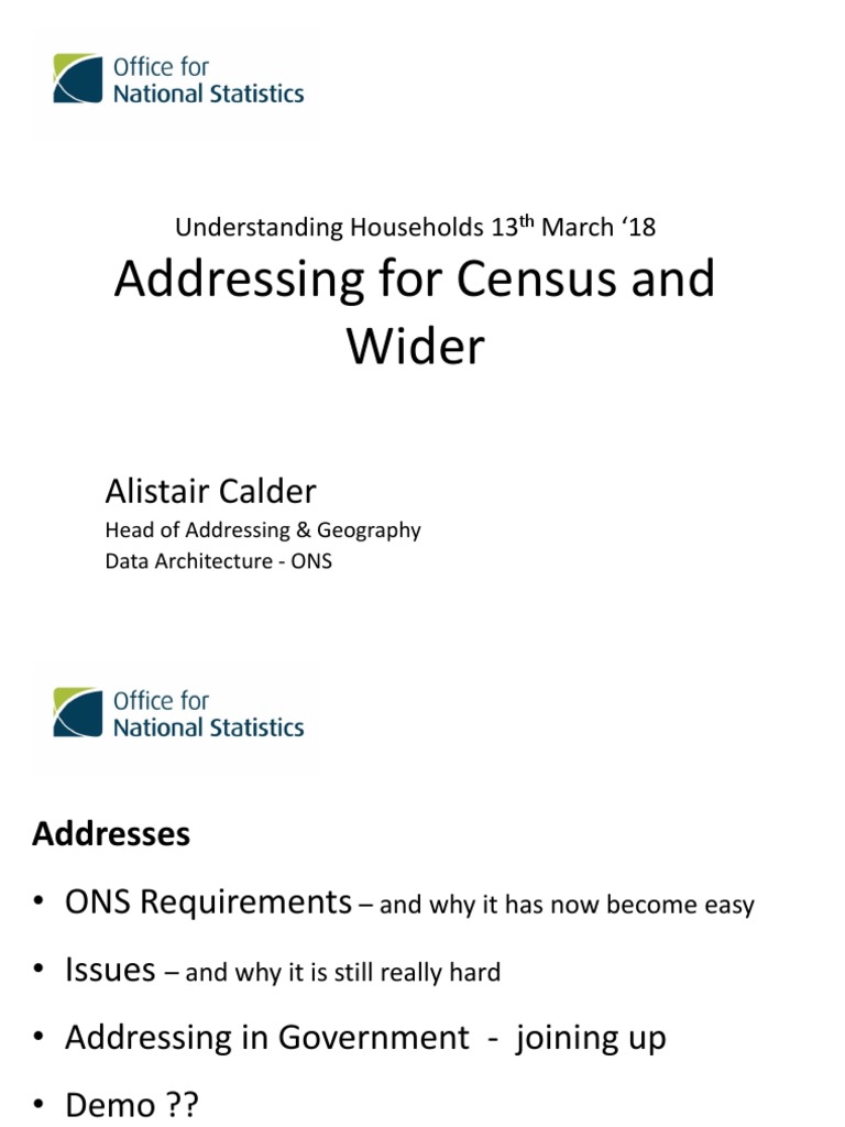 Alistair Calder | PDF | Census | Data