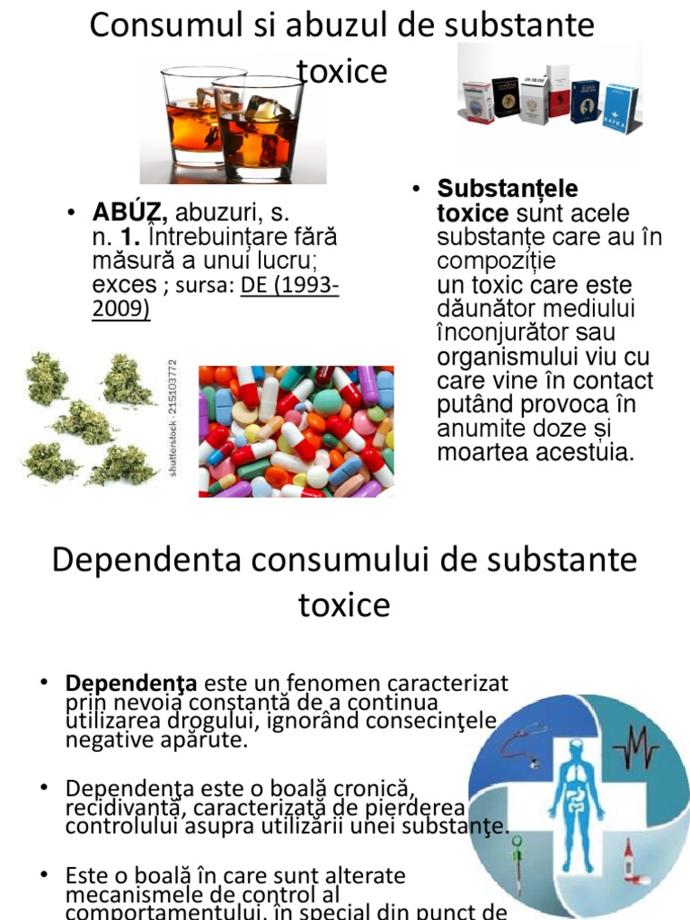 Consumul Si Abuzul de Substante Toxice