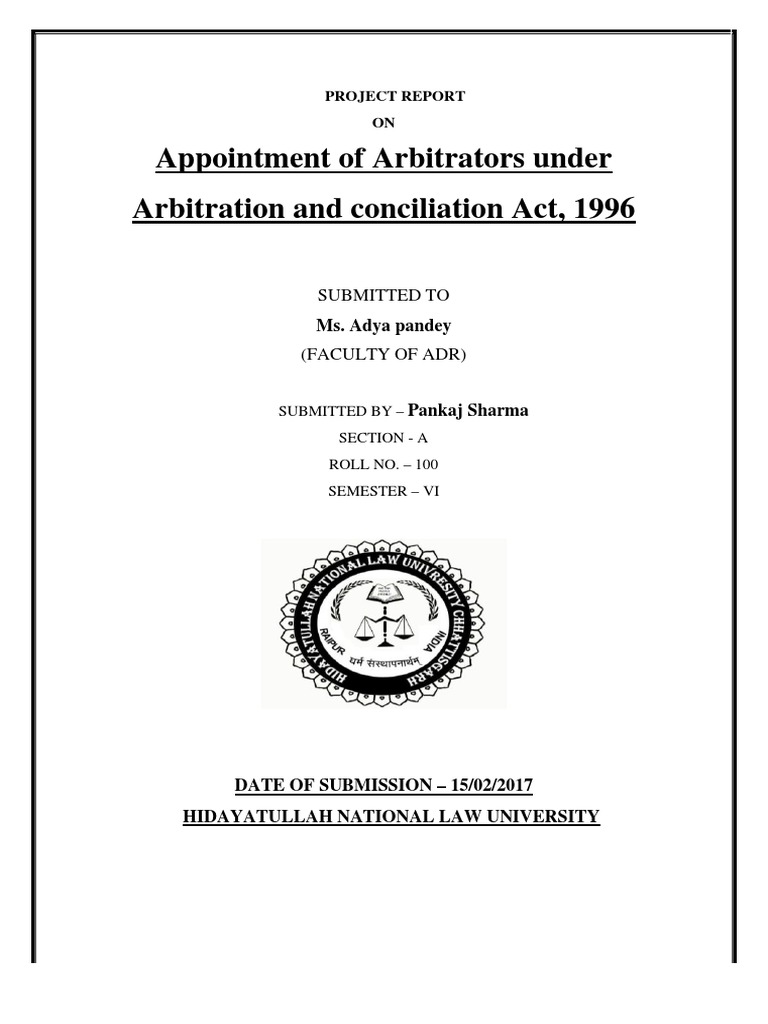 Adr | PDF | Arbitral Tribunal | Arbitration