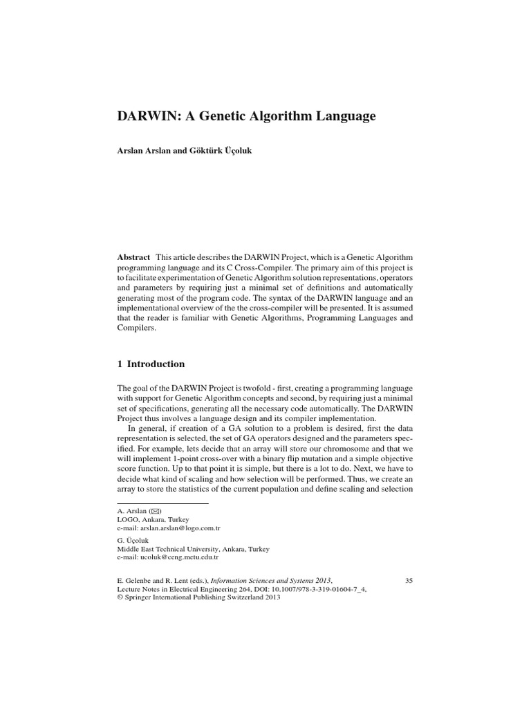 Darwin | PDF | Parsing | C (Programming Language)