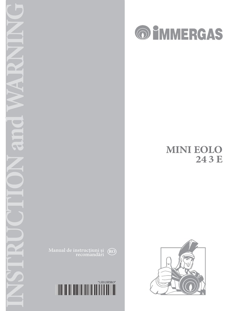 Manual Immergas Eolo Mini 24 3 | PDF