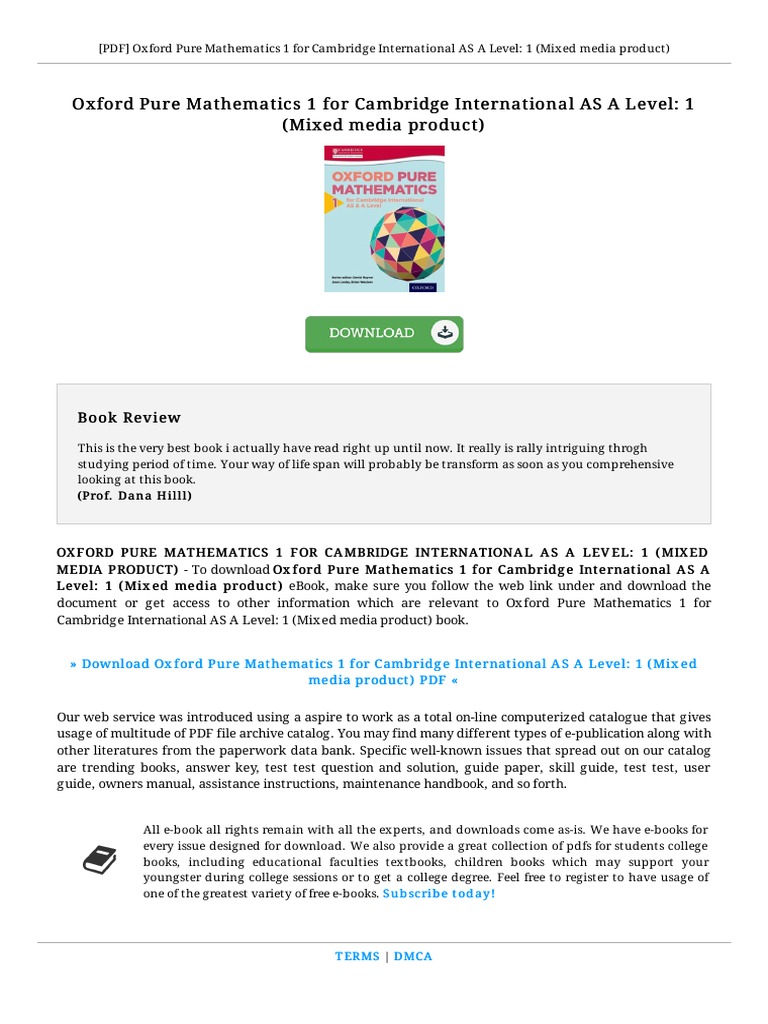 Oxford Pure Mathematics 1 PDF Download | PDF | Document | E Books