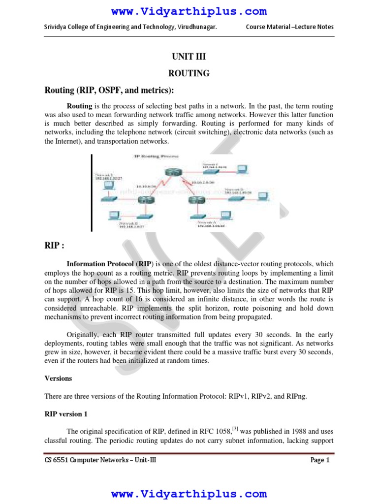Unit 3 Eee | PDF | Routing | Multicast