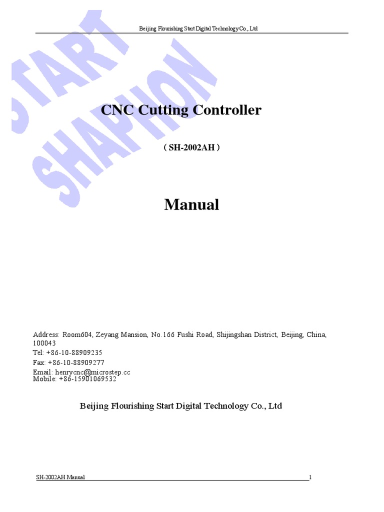 CNC Cutting Controller | PDF | Menu (Computing) | Numerical Control