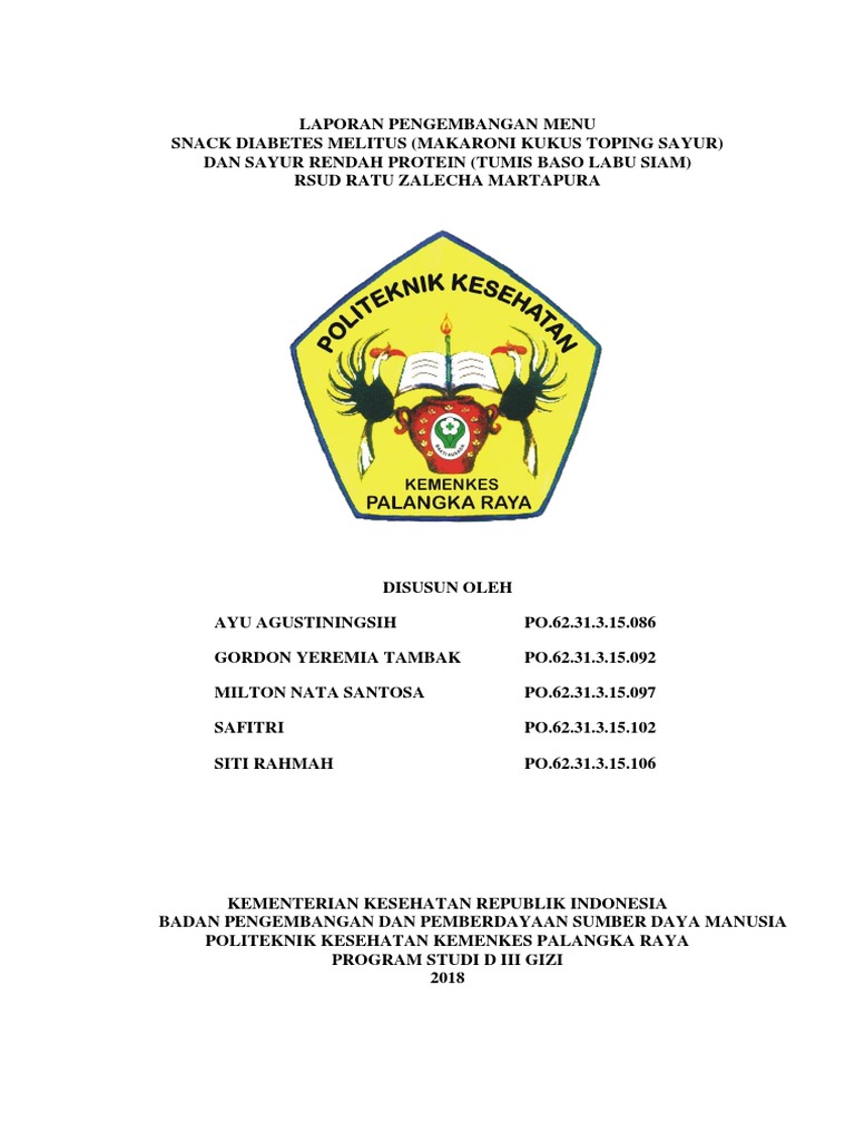 Laporan Pengembangan Resep | PDF