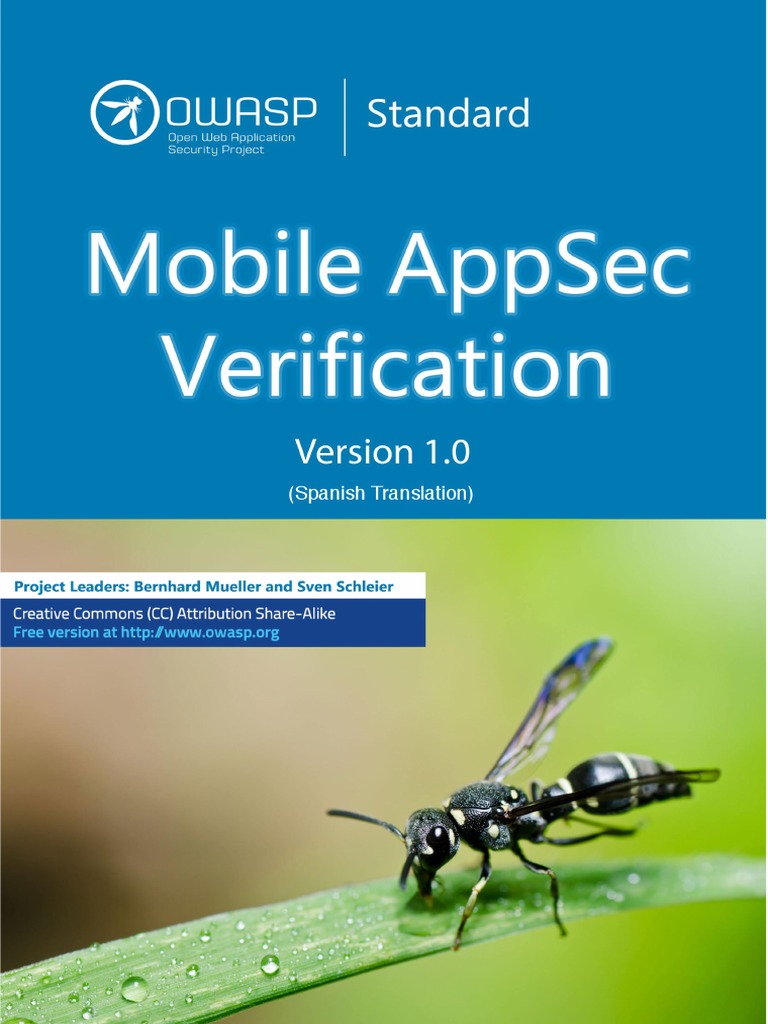 OWASP Mobile AppSec Verification Standard v1.0-ES | PDF | Transport ...