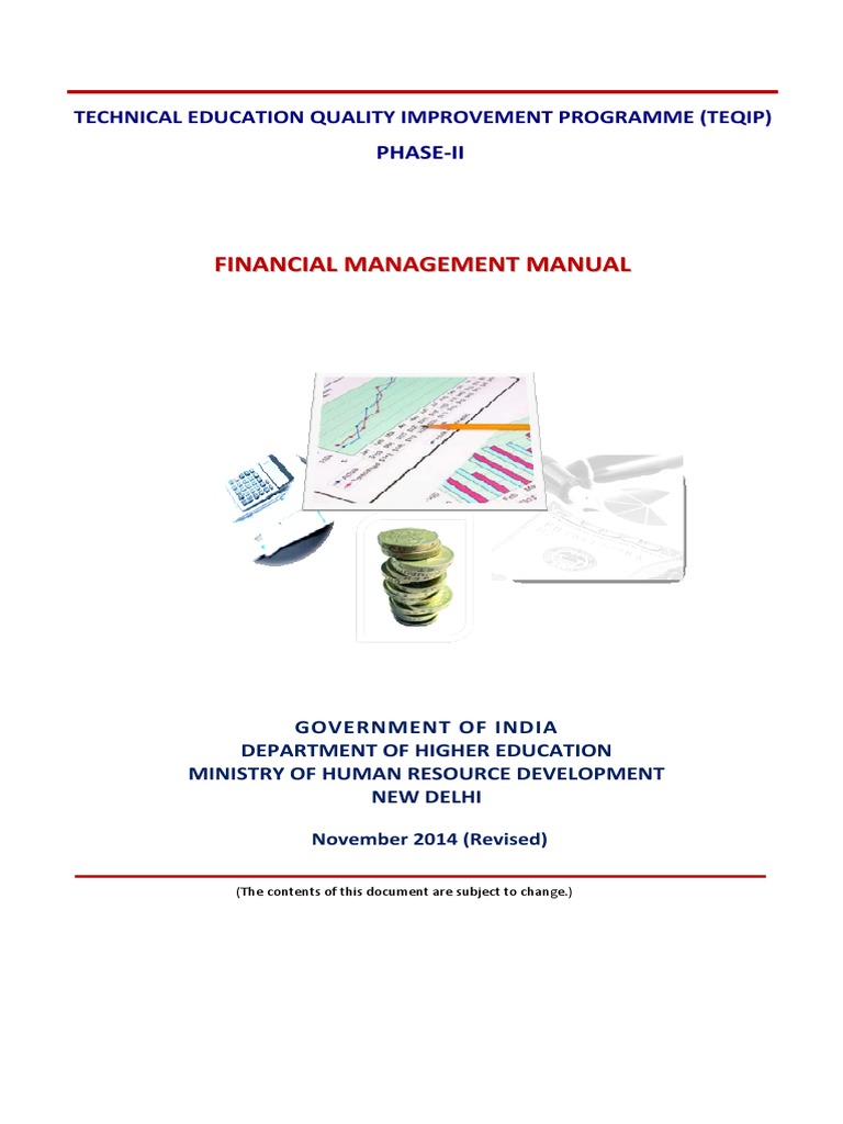 F M Manual-TEQIP-II | PDF | Auditor's Report | Audit