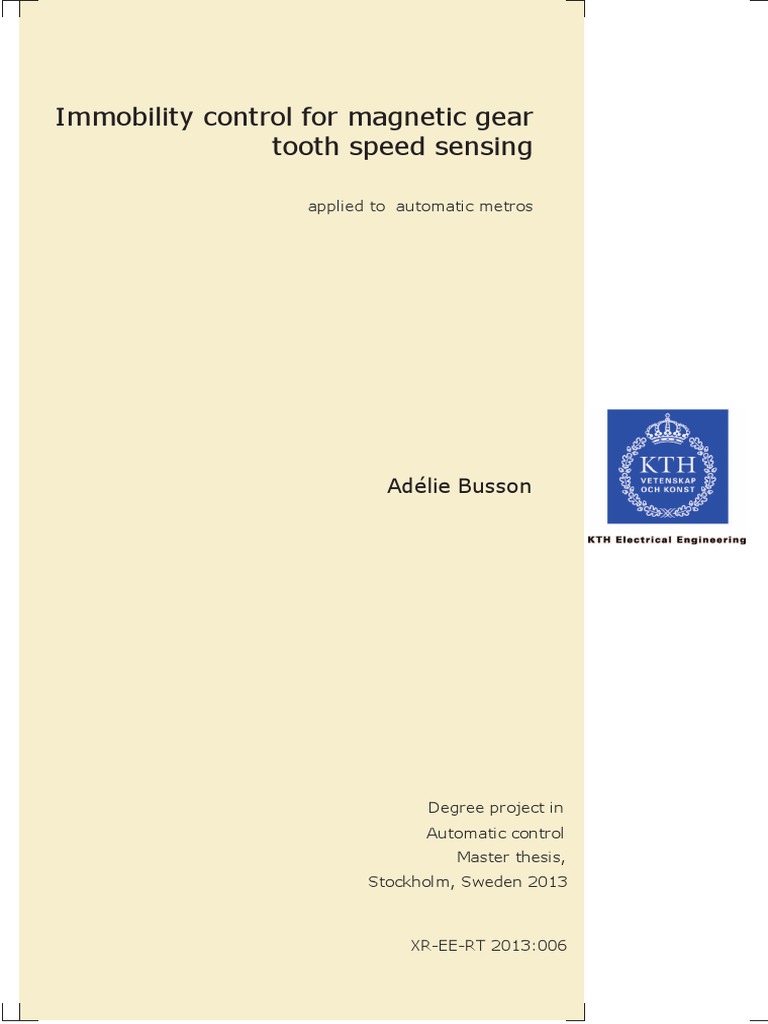 Axle Speed Sensor | PDF