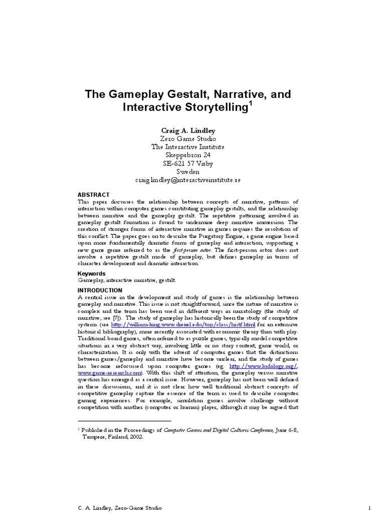 Lindley: Bibliotherapy | PDF | Narrative | Video Games