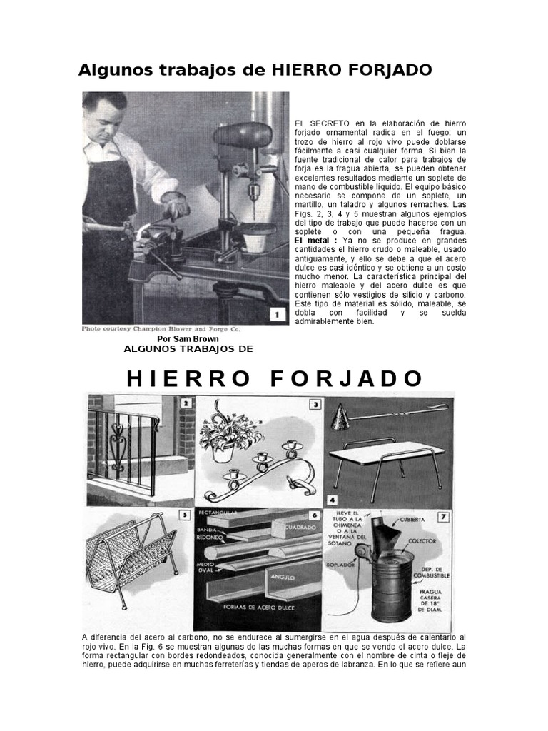 Algunos Trabajos de HIERRO FORJADO | PDF | Hierro | Forjar