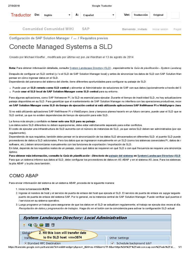 SLD | PDF | Sap Se | Java (lenguaje de programación)
