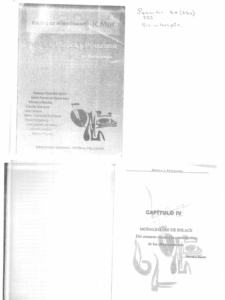 Icmus - Proyecto Música y Psiquismo | PDF