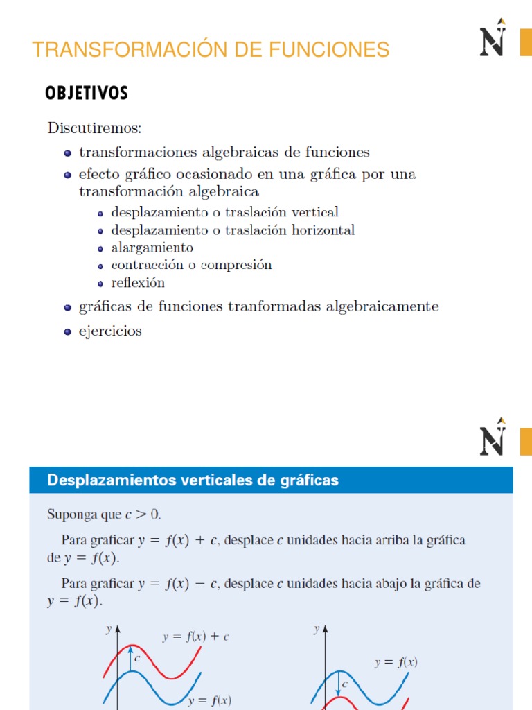 Transformación de Funciones | PDF