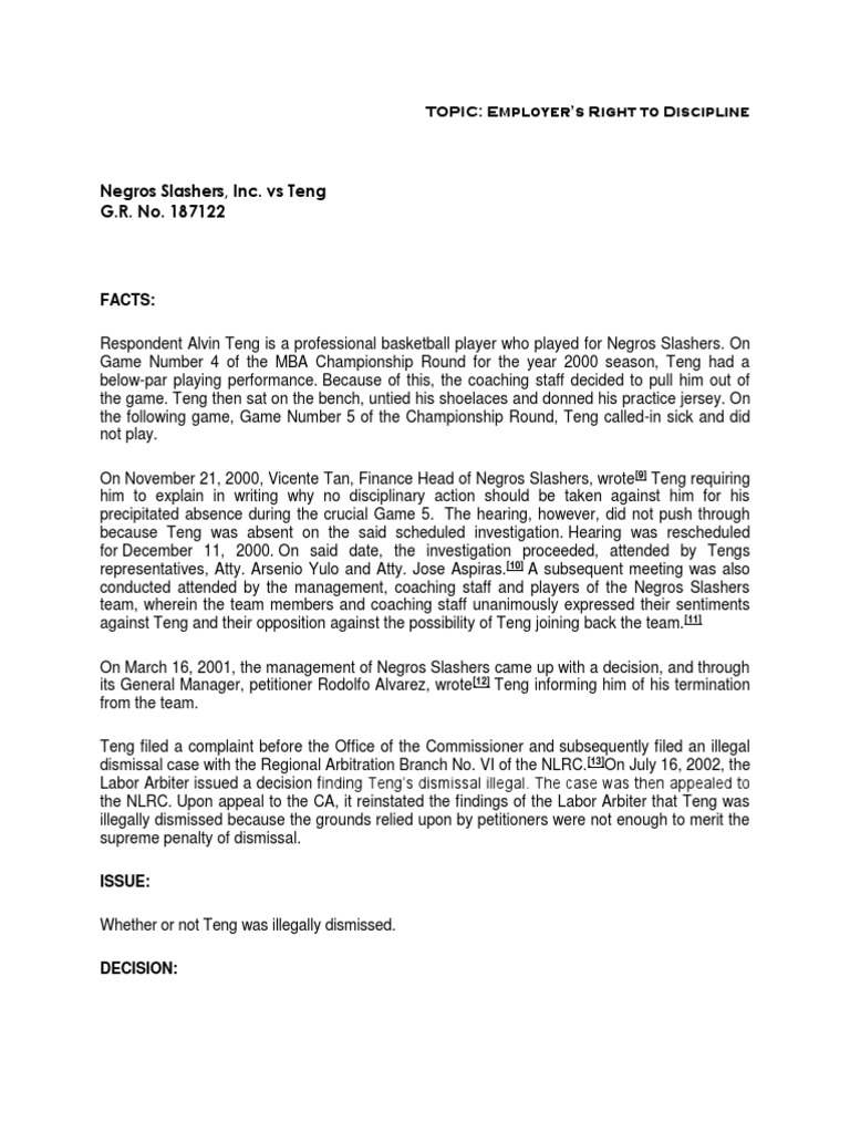 Negros Slashers Vs Teng2 | PDF | Res Judicata | Lawsuit