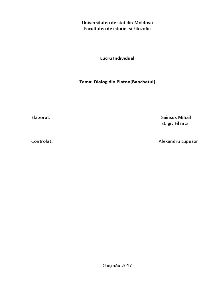 Lucru Individual | PDF