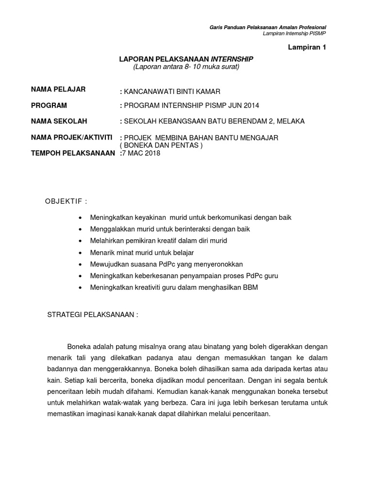 Pentas Boneka untuk Prasekolah | PDF | Karier & Perkembangan | Seni