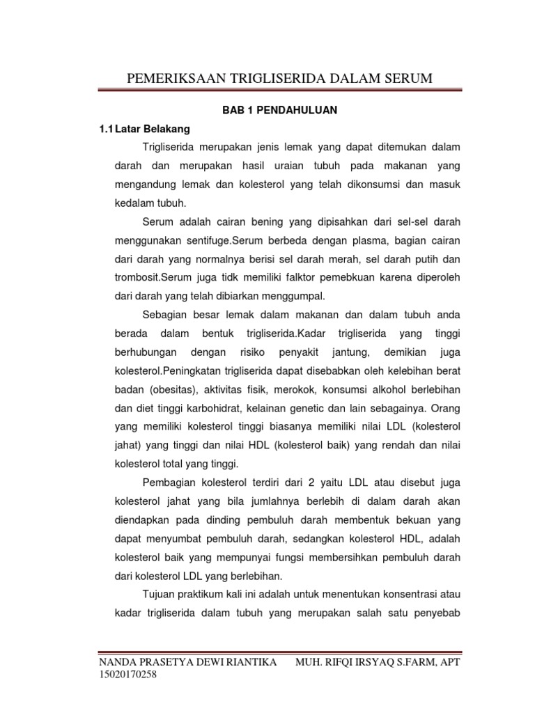 Trigliserida | PDF