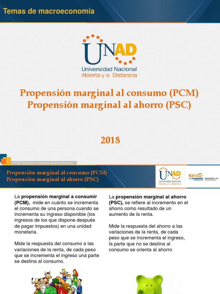 Pmc Propensión Marginal A Consumir Pdf Ahorro Consumo Economía