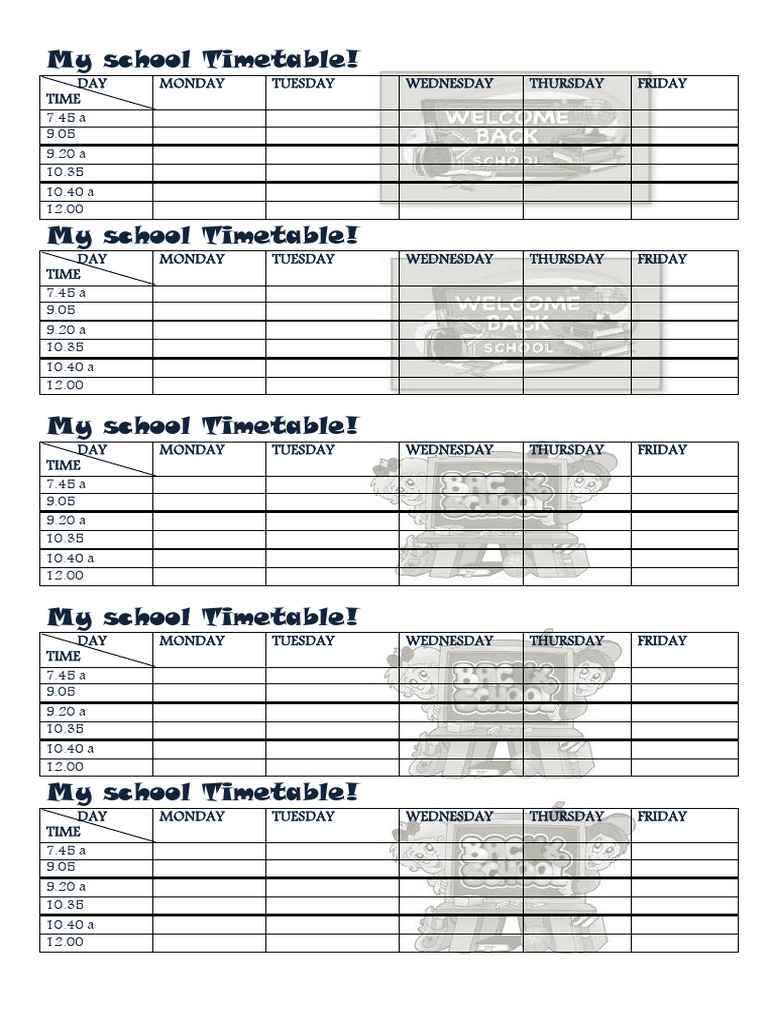 Year 9 School Timetable Overview | PDF
