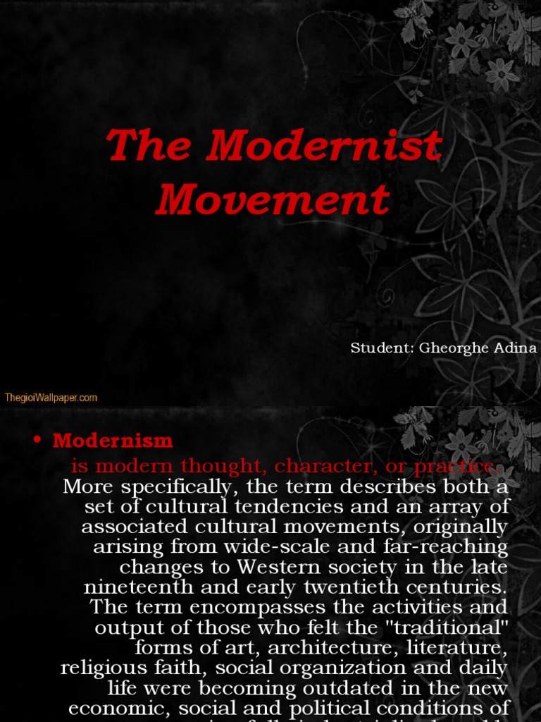 Modernist Movement Overview | PDF | Movements | Modernism