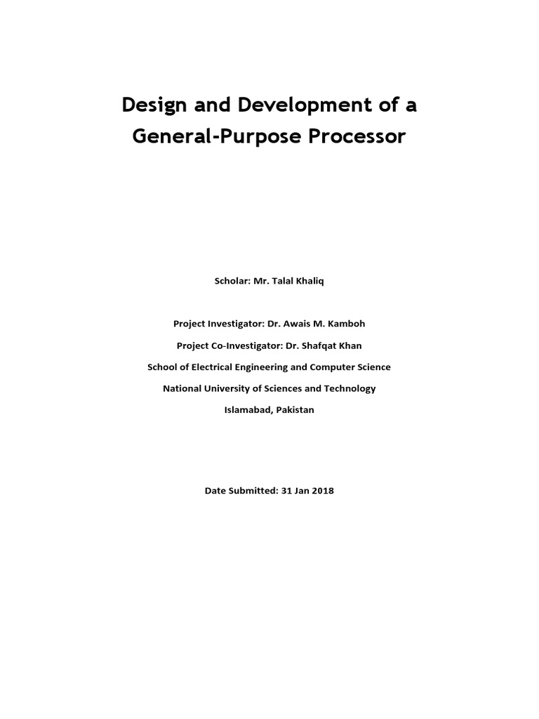 Processor Design From Leon3 Extension Final Report | PDF | Central Processing Unit | Cpu Cache