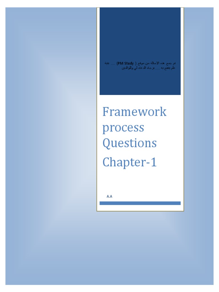 01 - PM Study Questions Framework Process | PDF | Project Management ...