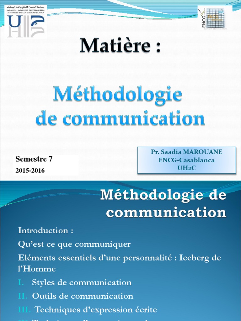 Méthodes et Techniques de Communication | PDF | Liberté d'expression ...