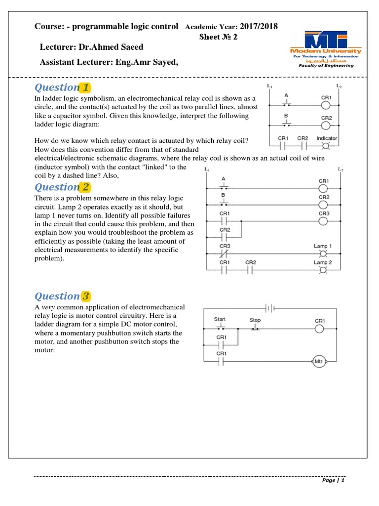 Sheet 2 | PDF | Relay | Logic Gate
