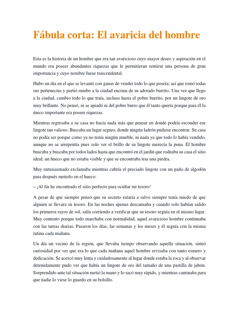 La lección del avaricioso: el verdadero valor está en las personas y ...