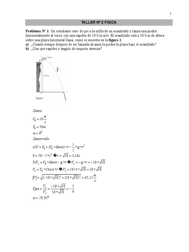 Ejercicios Resueltos de Cinematica | PDF | Masa | Movimiento (física)