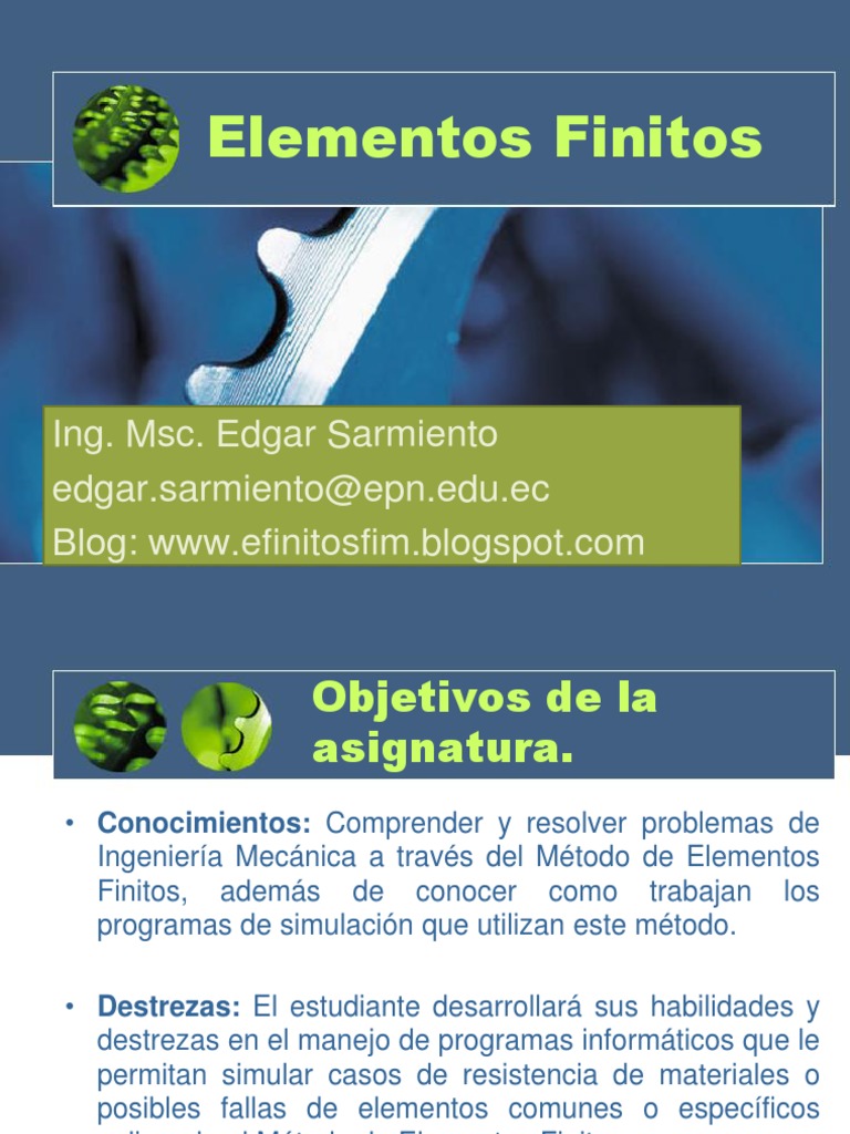 Introducción al Método de Elementos Finitos | PDF | Método de elementos ...