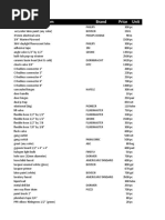 Taski Chemical Dilutation Chart | PDF