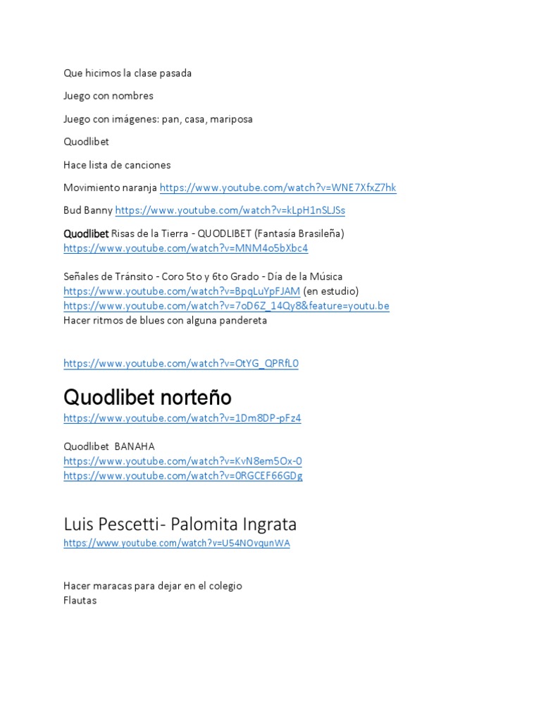 Canciones Quodlibet | PDF