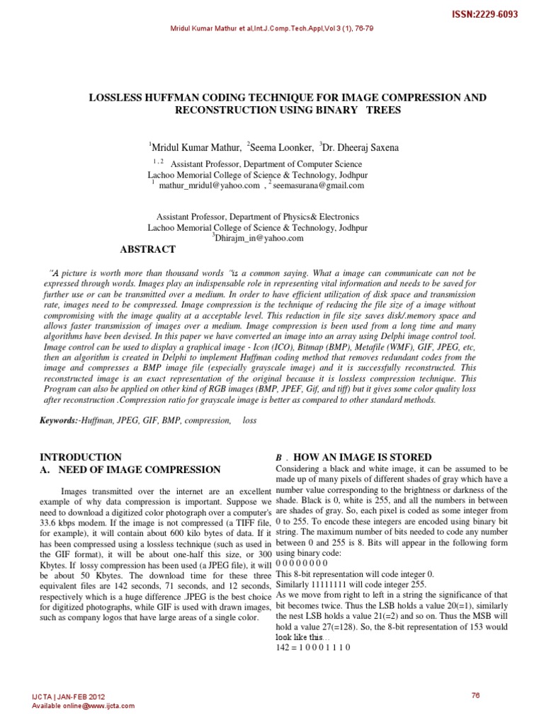 Image Compression | PDF | Data Compression | Code
