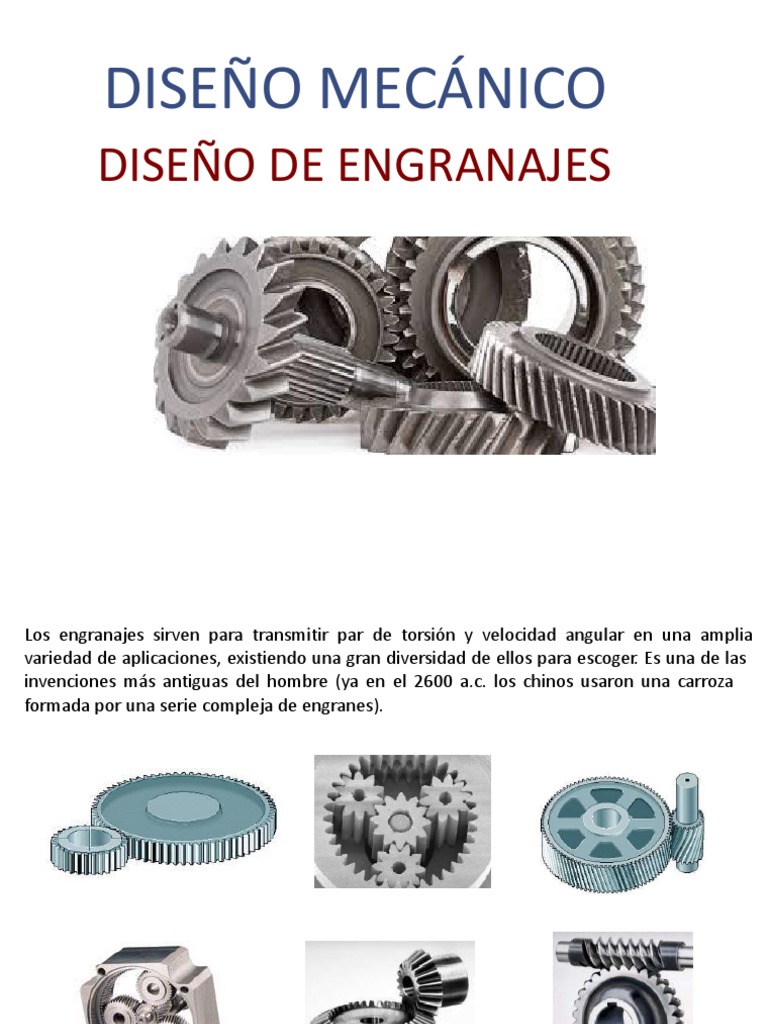 Diseño de Engranajes | PDF | Engranaje | Ingeniería mecánica