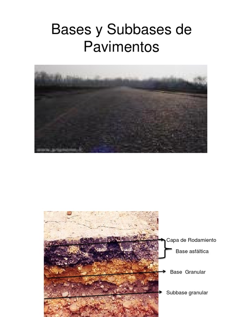 Bases y Subbases en Pavimentos | PDF | Cemento | Suelo