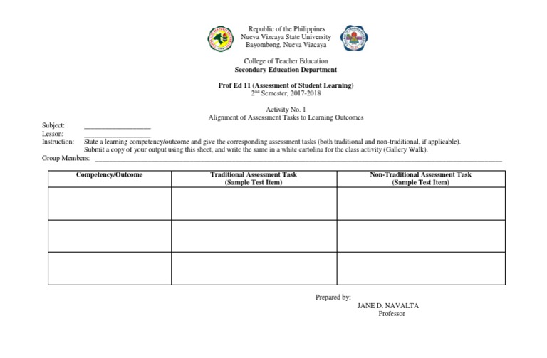 Asl 2 Activity 1 Alignment Pdf