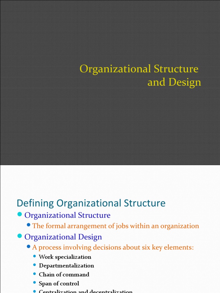 Key Elements of Engineering Structure | PDF | Organizational Structure ...