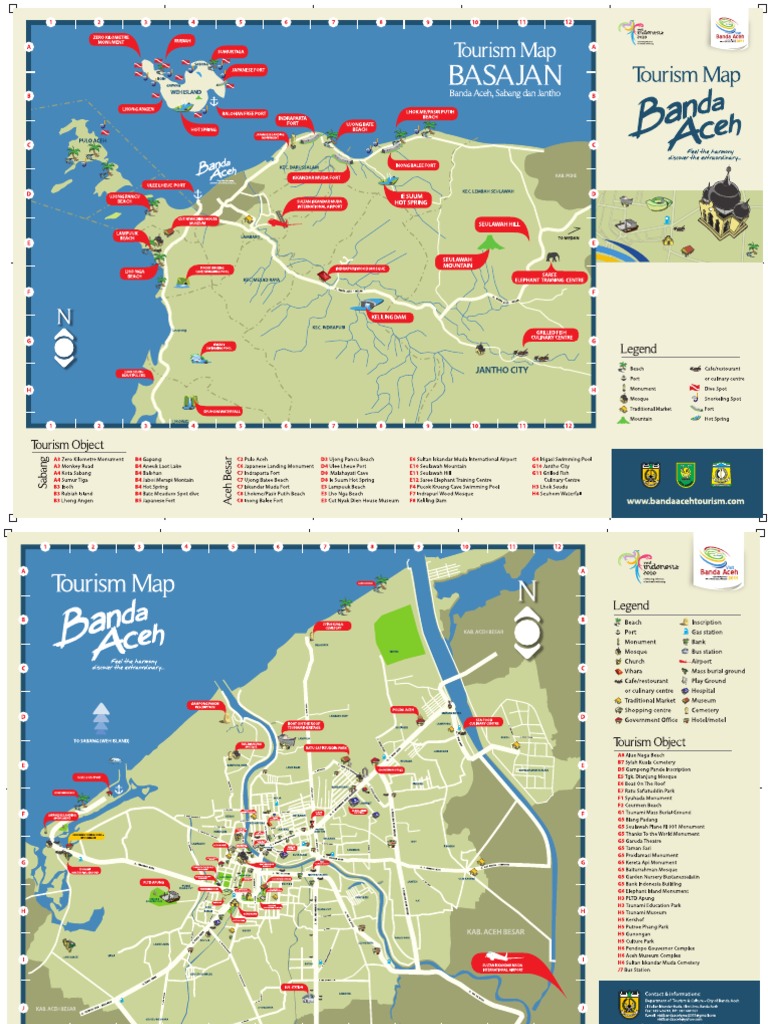 Bandaaceh-Basajan-Tourism Map Final PDF | PDF