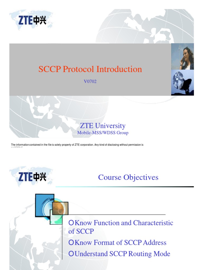 SCCP Protocol Overview by ZTE | PDF | Communications Protocols | Networking Standards