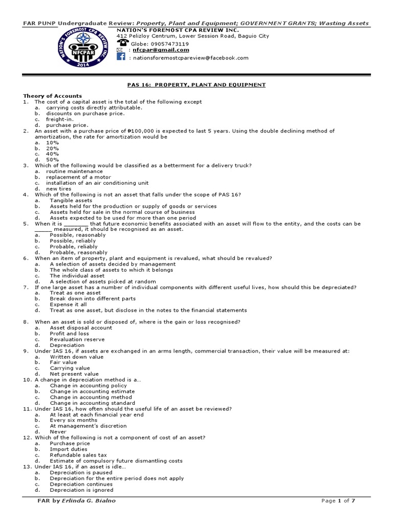 Ppe | PDF | Depreciation | Book Value