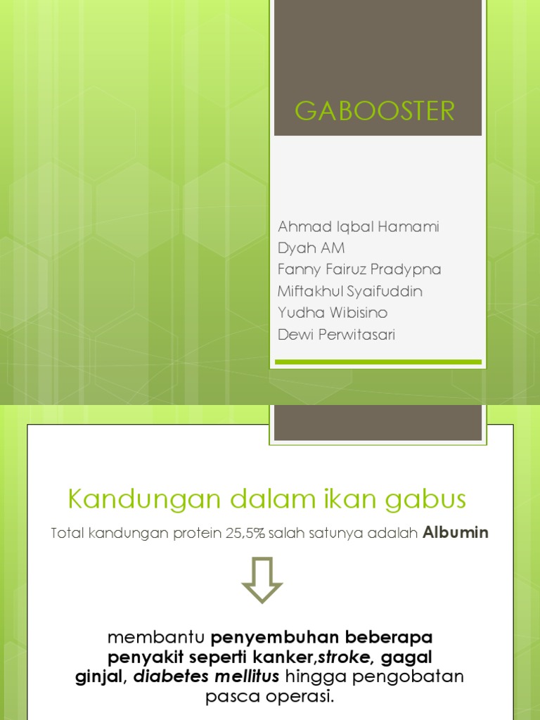 Khasiat Gabooster untuk Kesehatan | PDF