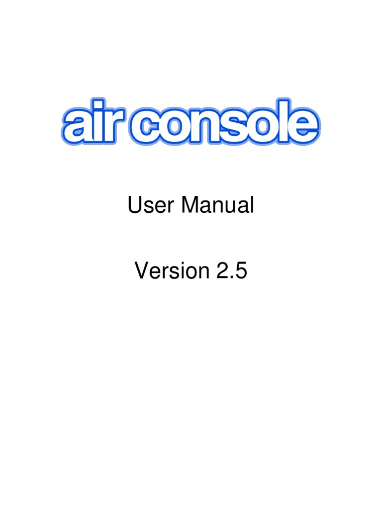 Airconsole User Manual Full-V2.51 | Download Free PDF | Wi Fi ...