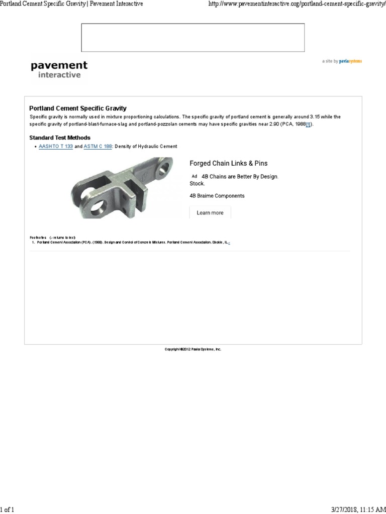 Standard Test Methods: Aashto T 133 Astm C 188 | PDF