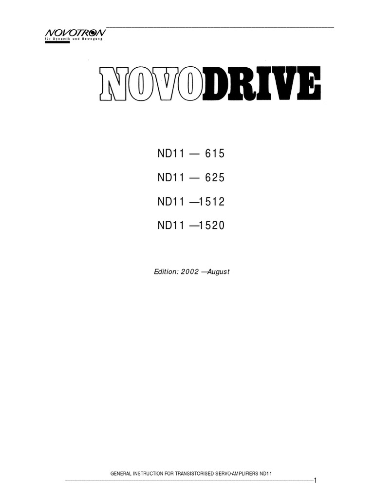 ND11 - 615 ND11 - 625 ND11 - 1512 ND11 - 1520: Edition: 2002 - August ...