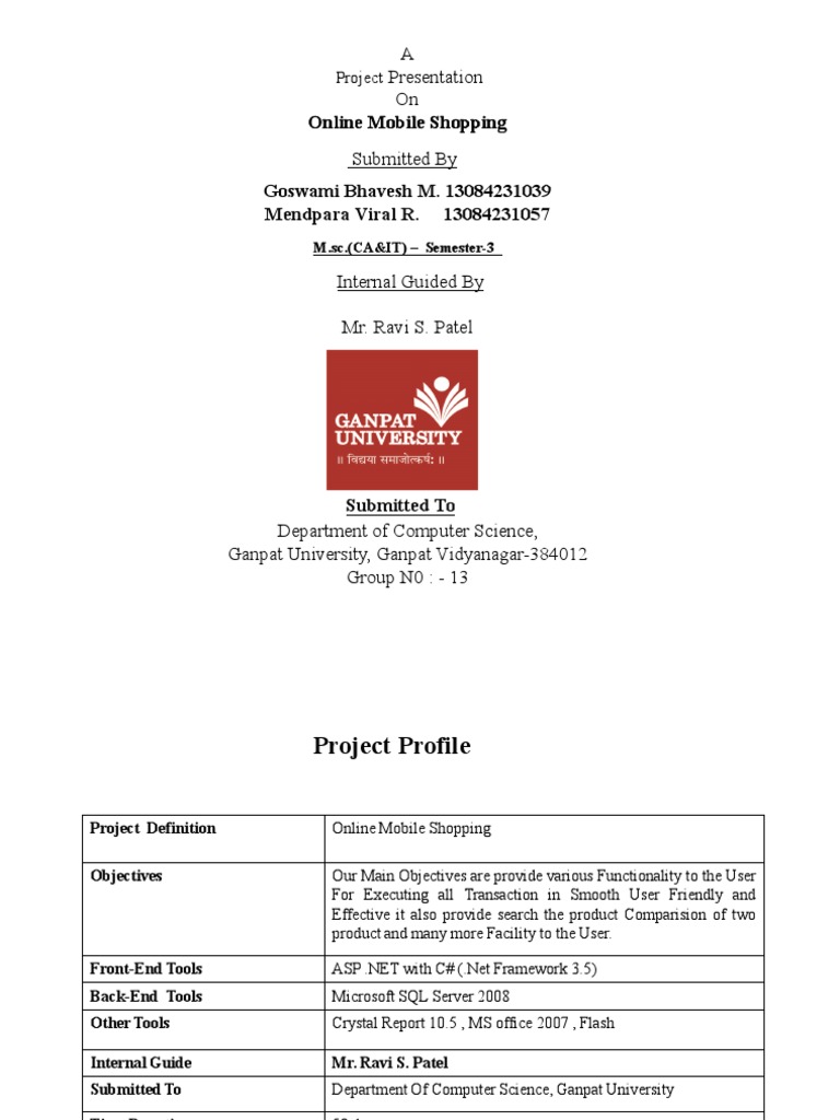 Online Mobile Shopping | PDF | Computer Data | Software