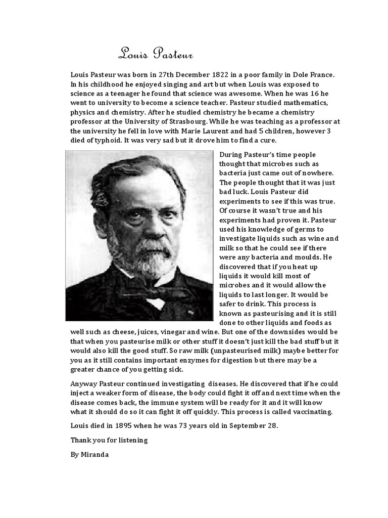 Louis Pasteur | Download Free PDF | Louis Pasteur | Health Sciences